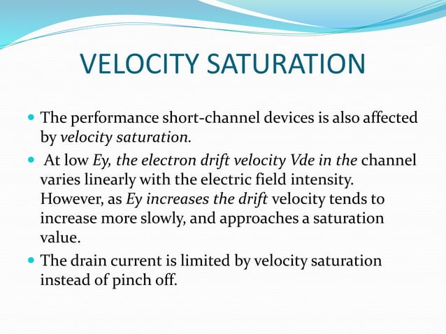 Short channel effects | PPTX