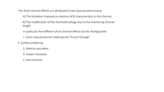 SHORT CHANNEL EFFECTS andin_MOSFETS.pptx