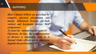 Short channel effect on FET | PPT