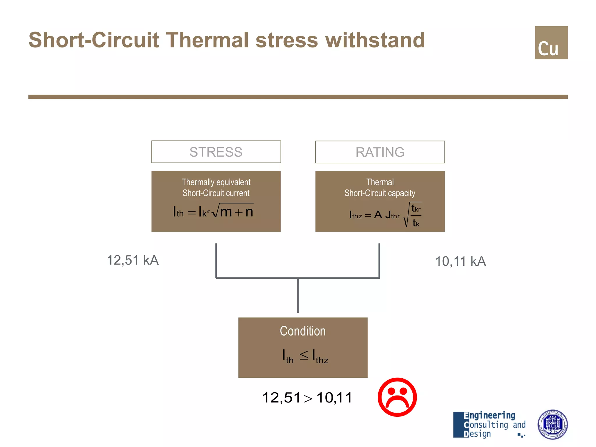 Cable sizing to withstand short-circuit current - Example | PDF