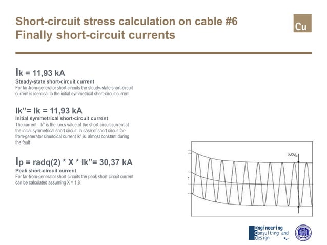Cable sizing to withstand short-circuit current - Example | PDF ...