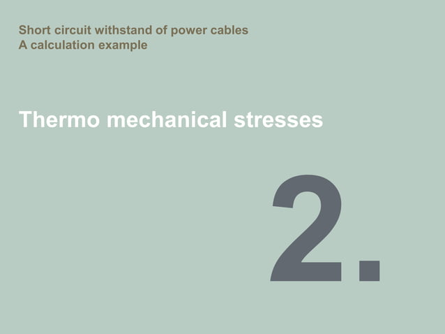 Cable sizing to withstand short-circuit current - Example | PDF ...