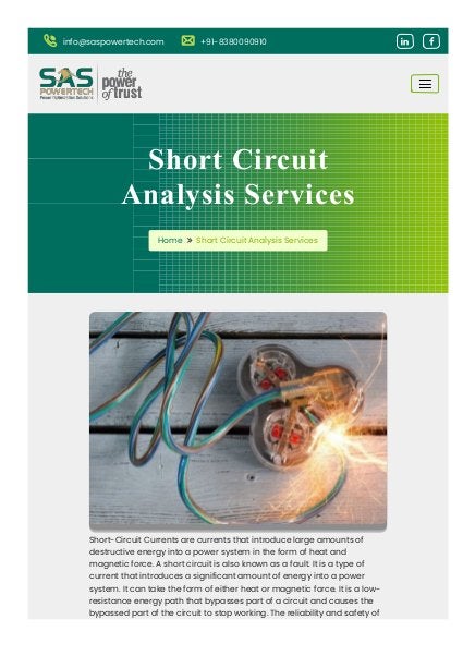 short circuit analysis services | PDF