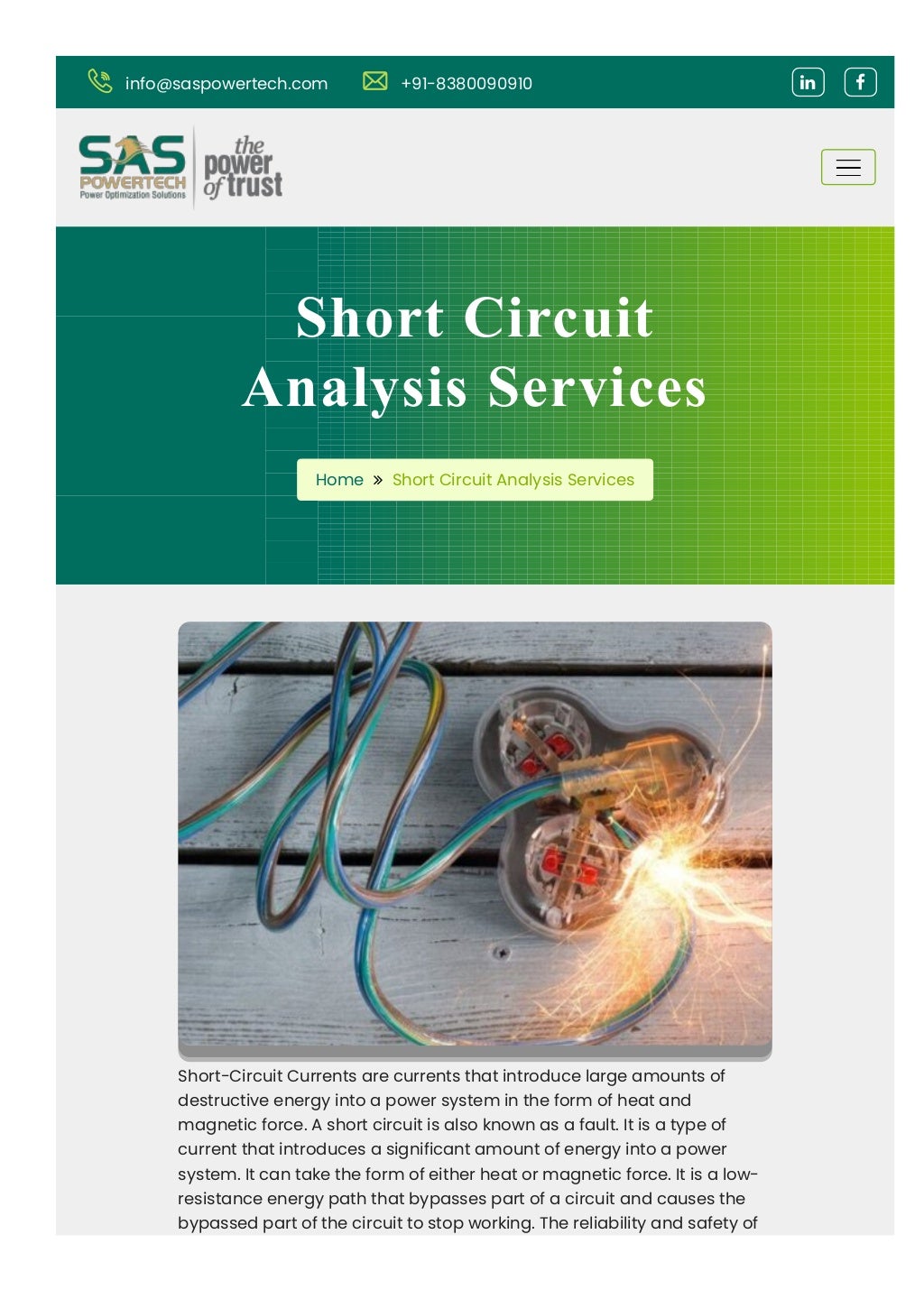 short circuit analysis services | PDF