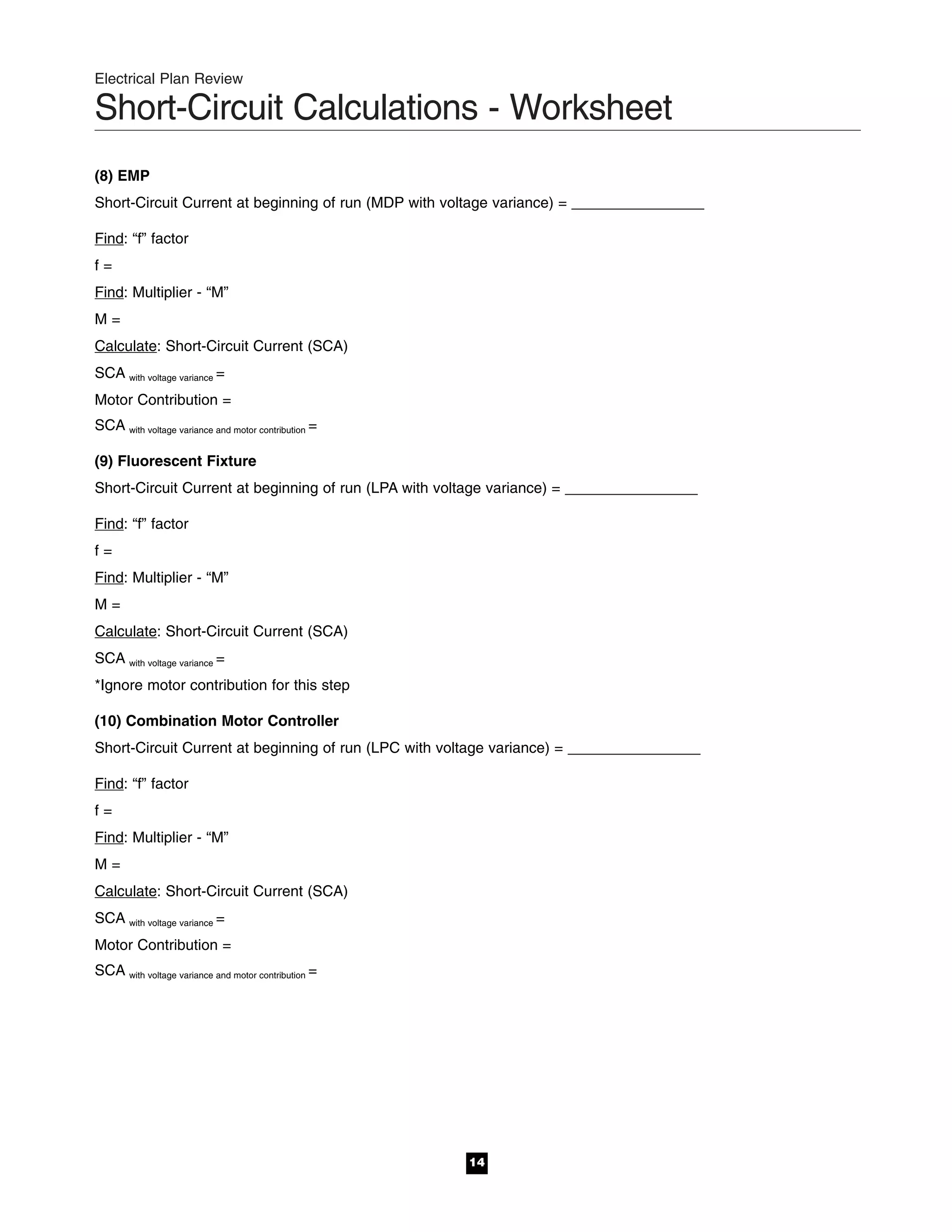 Short circuit calculations | PDF