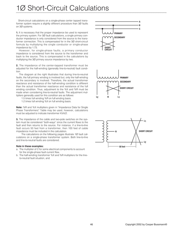 Short circuit current calculations | PDF
