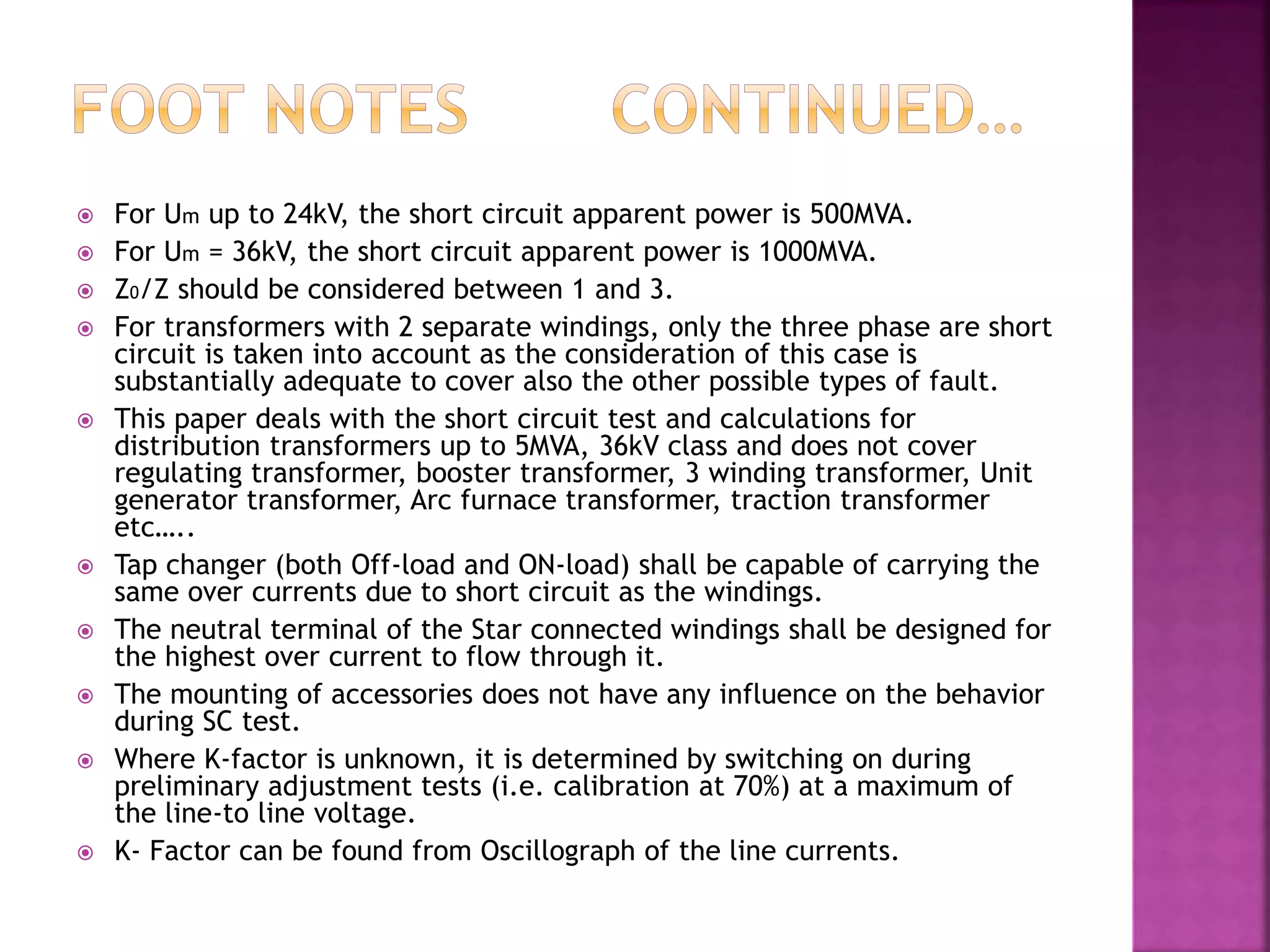 Short circuit test in brief | PPTX