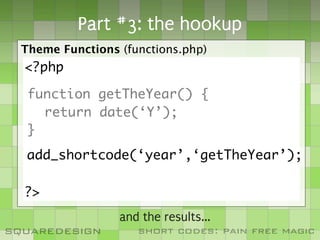 Short Codes: Pain Free Magic | PPT
