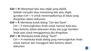 Shortcut Keyboard Untuk Microsoft Word.pptx