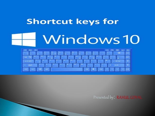 Shortcut keys | PPTX | Operating Systems | Computer Software and Applications