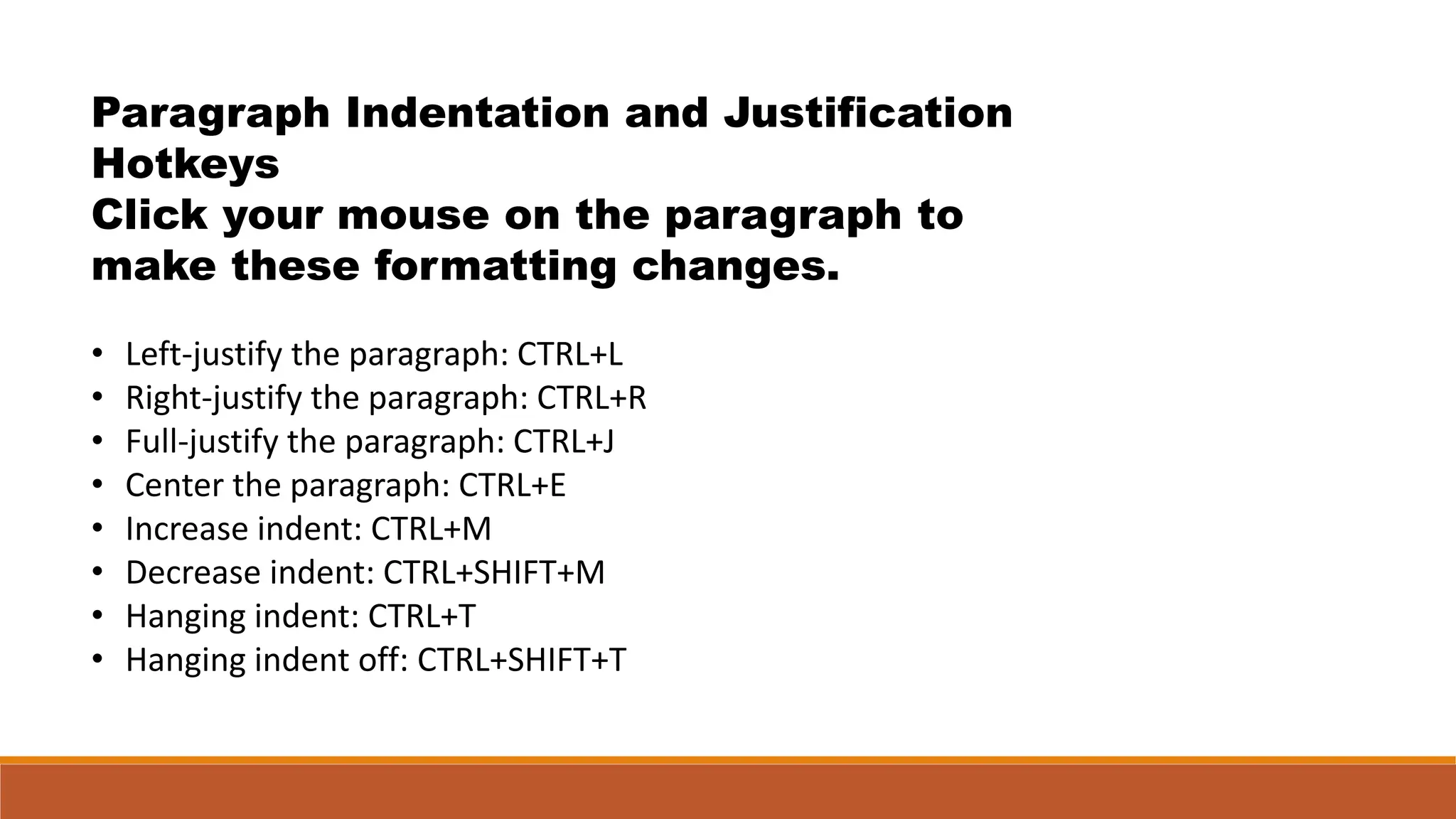 SHORTCUT KEYS MICROSOFT OFFICE WORD .pptx
