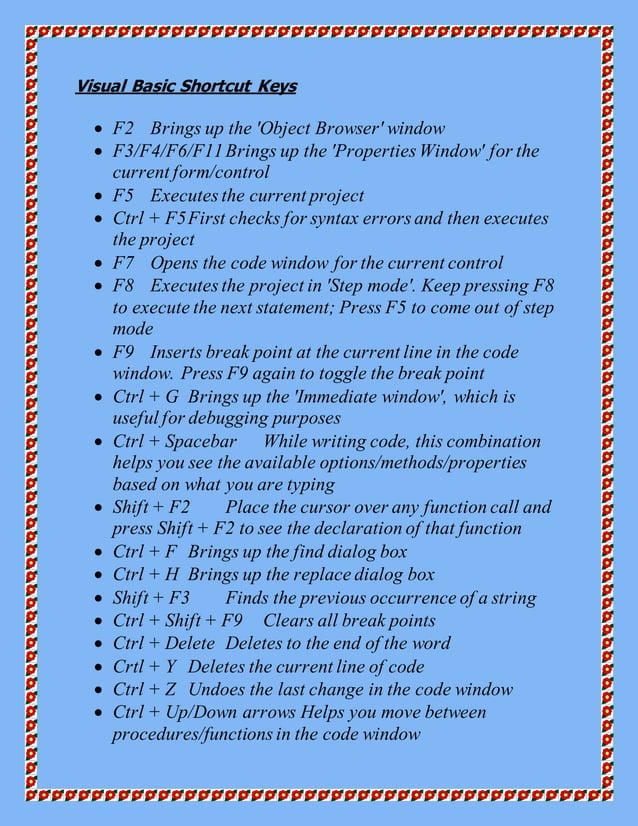 Shortcut keys of windows operating system and windows | DOCX