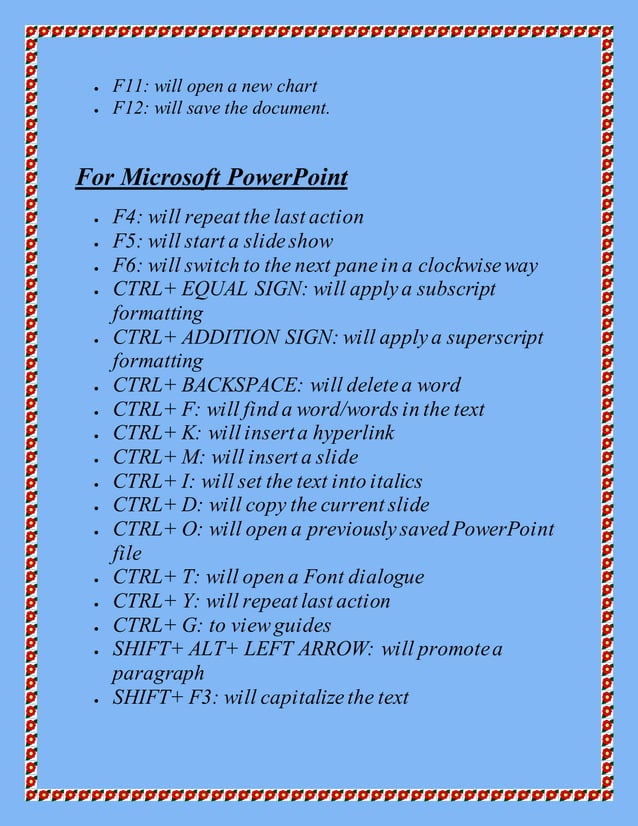 Shortcut keys of windows operating system and windows | DOCX
