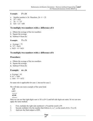 Shortcut method | PDF