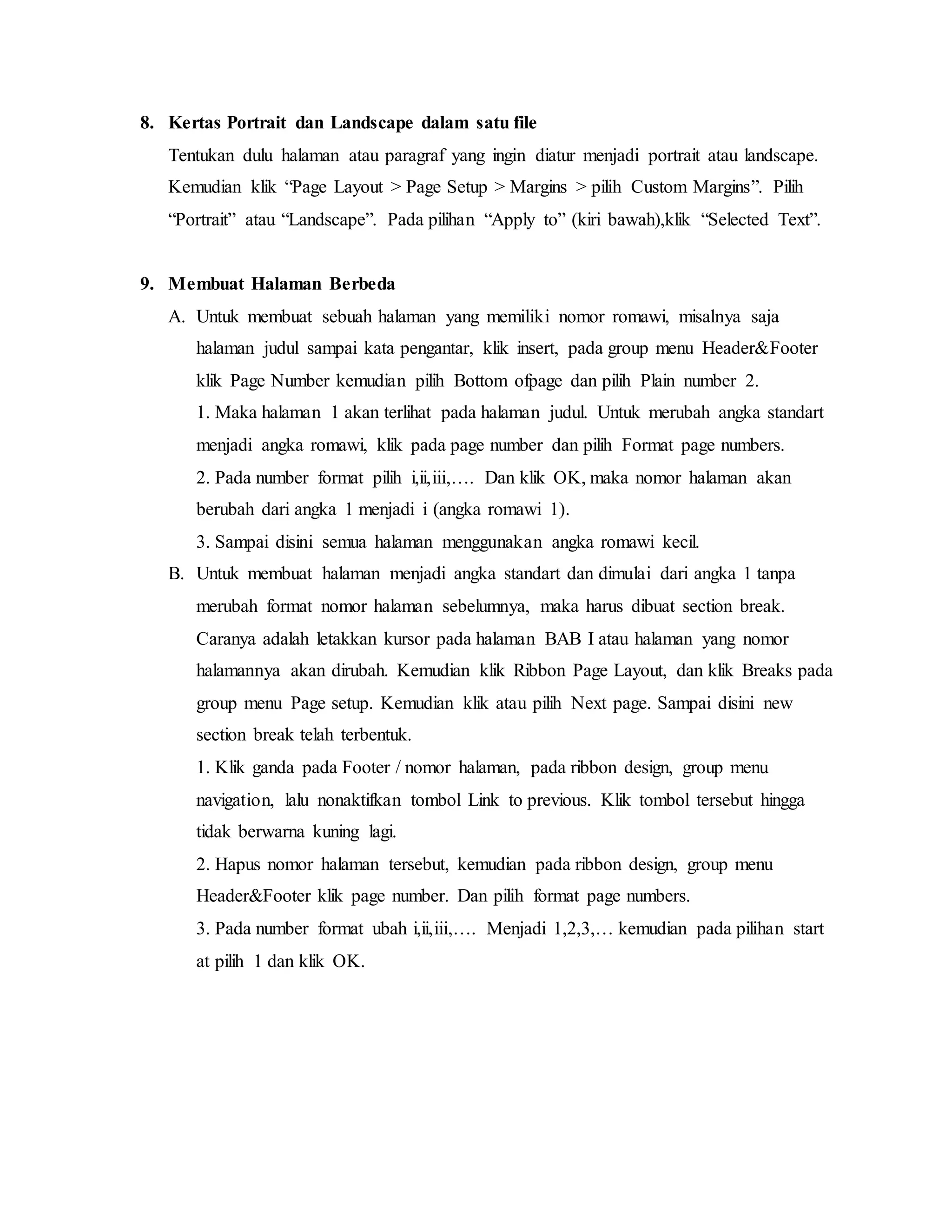 Tips & Trick Microsoft Word | DOCX