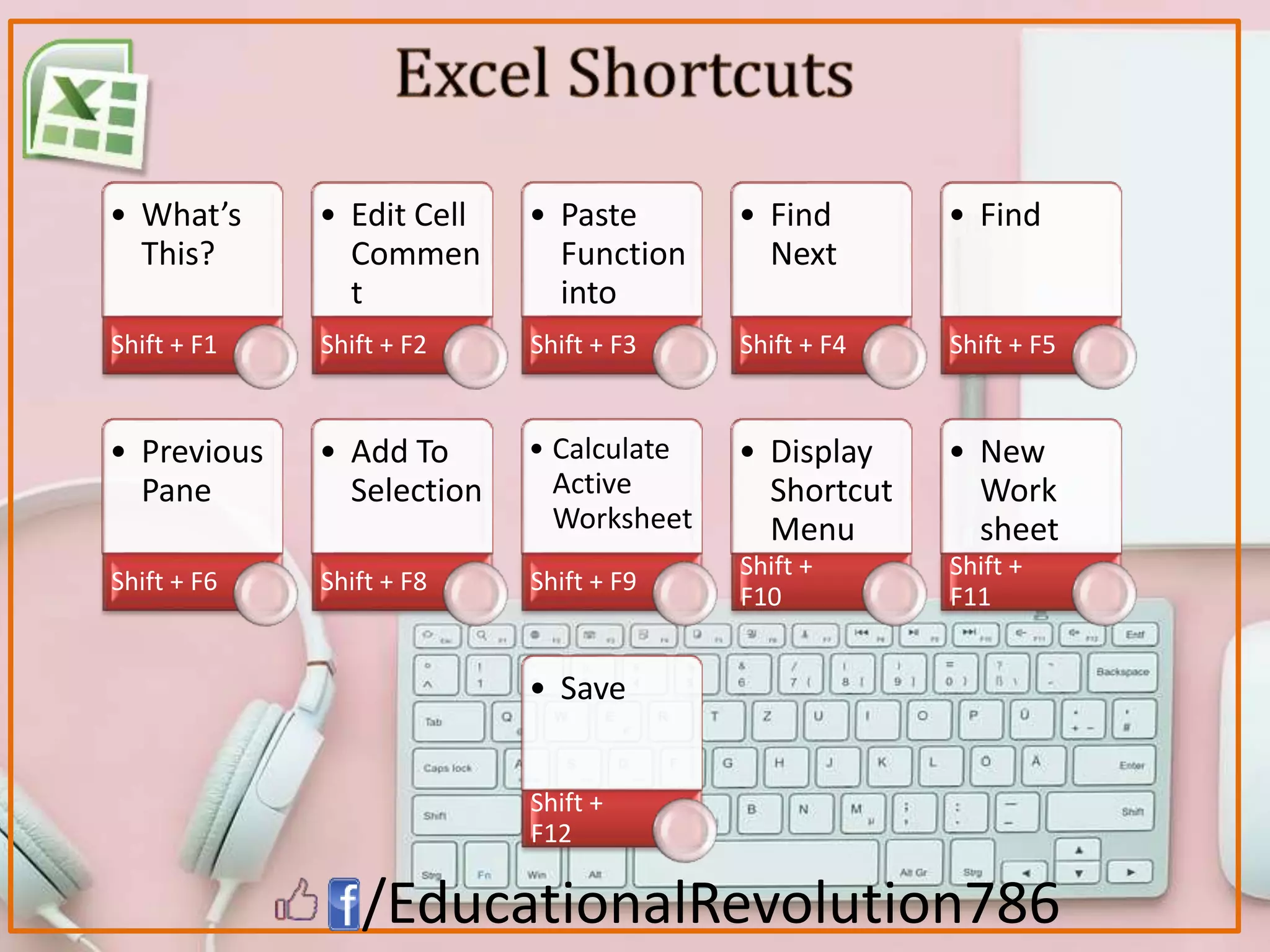 Excel Shortcuts | PPTX