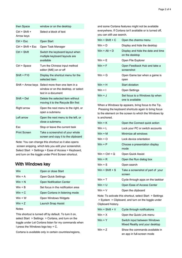 ShortCuts - Windows | ShortCuts - Windows | PDF | Free Download