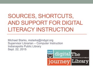 Shortcuts for digital literacy support v2 | PPT