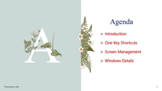 Shortcuts Guide & Windows Detailing -16-12-2022.pptx