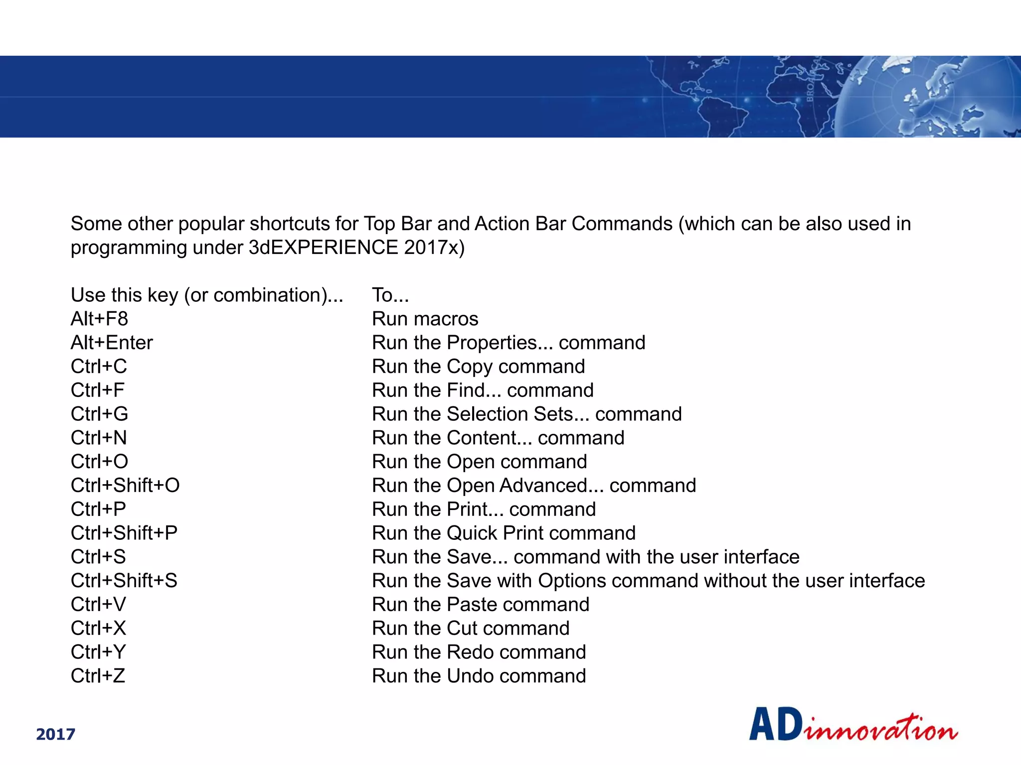 Shortcuts in 3DEXPERIENCE | PDF