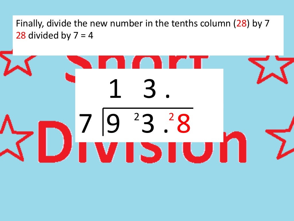 Short Division Of Decimals Short Division Of Decimals