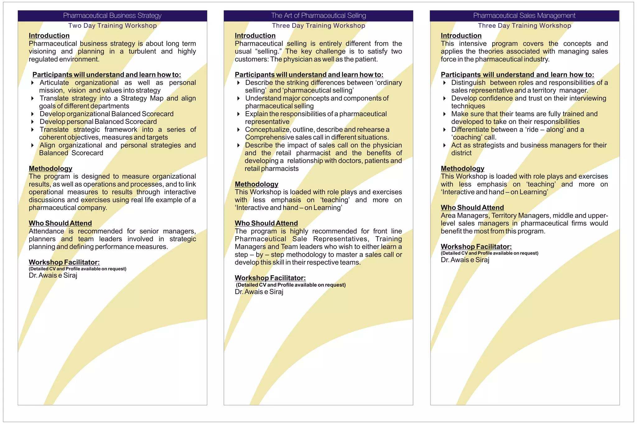 Pharmaceutical Training Programs | PDF