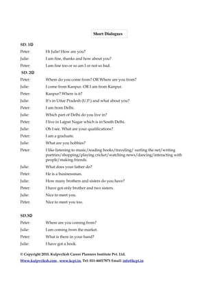 English conversation | PDF