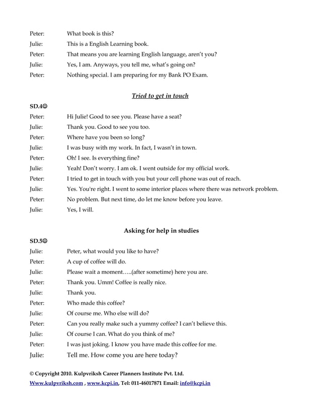 English conversation | PDF