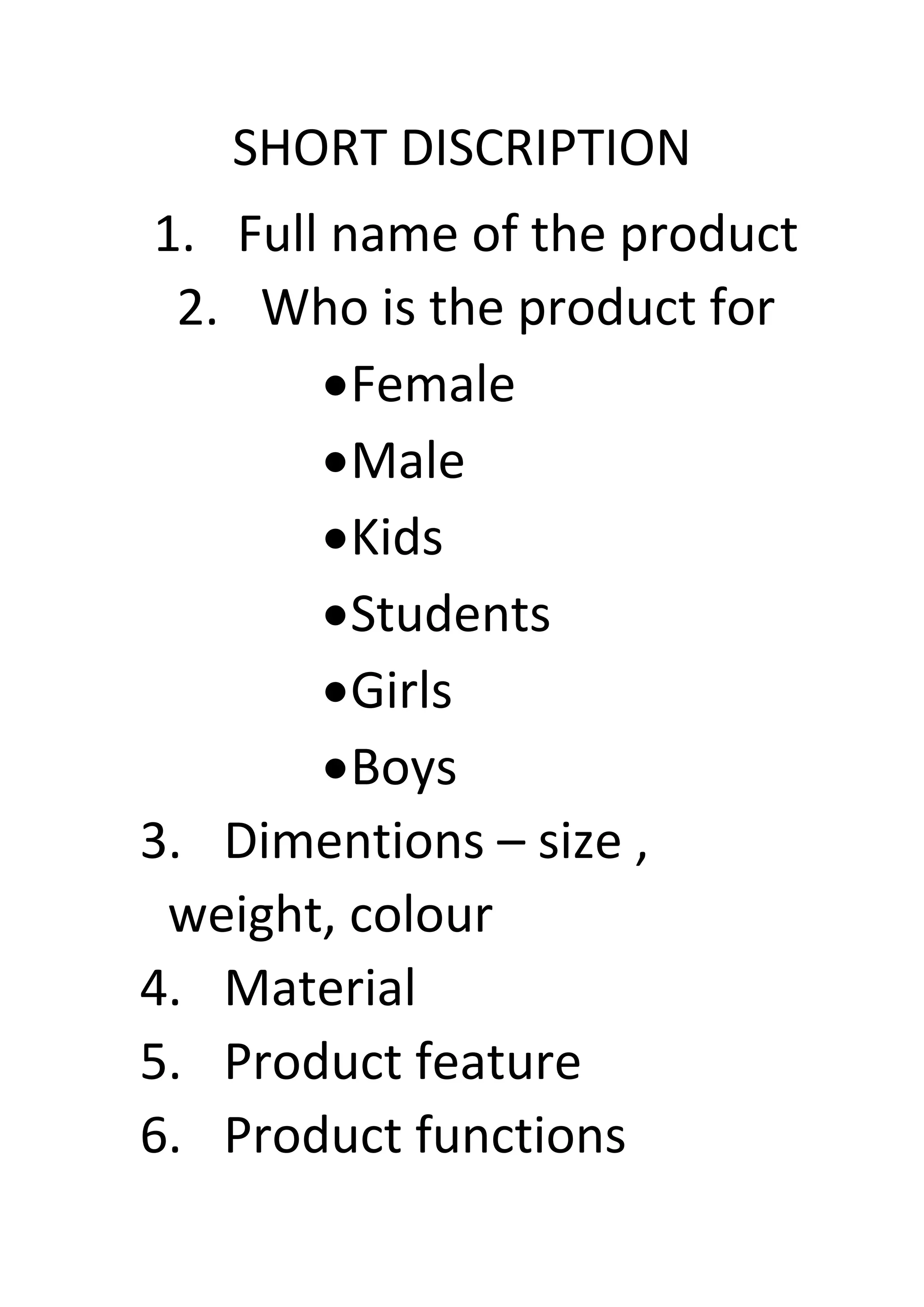 Short discription | PDF