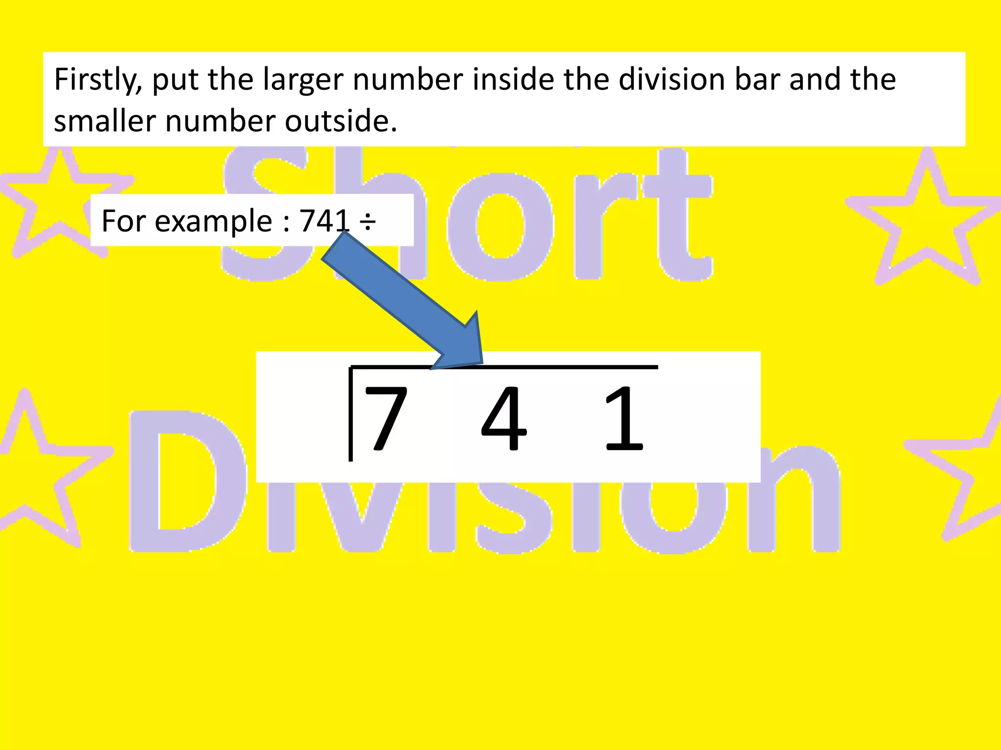 Short Division: 3 Digit by 1 Digit (No Remainder) | PPTX