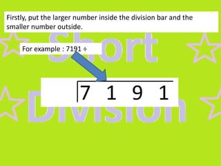 Short Division: 4digit by 2digit (No Remainder) | PPTX