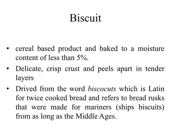 Biscuit and cookies introduction Food Technology PPT | PPTX
