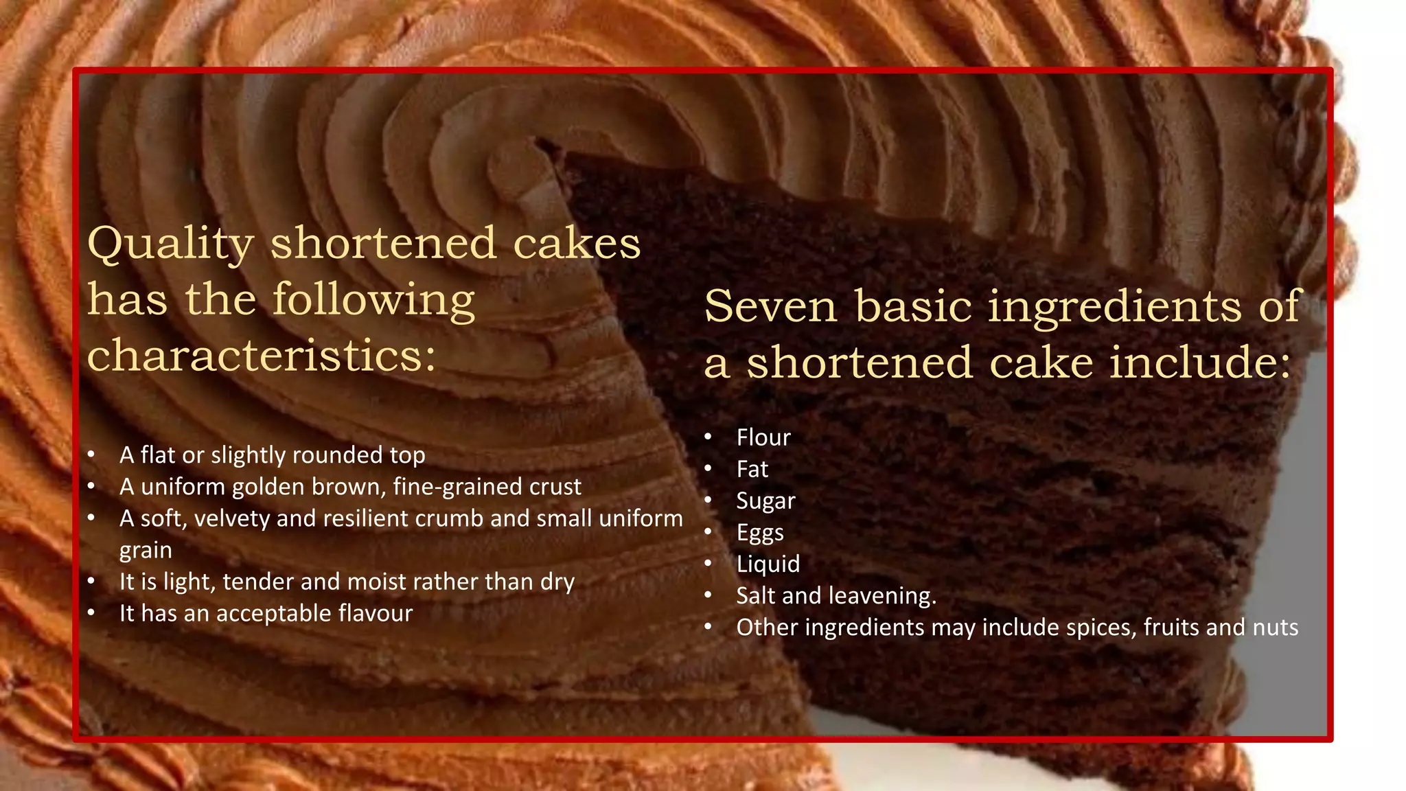 Shortened cake | PPTX