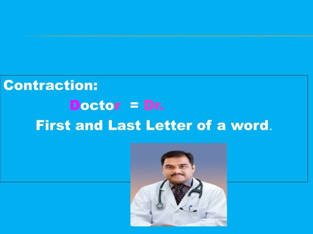 Shortened form of a word | PPT