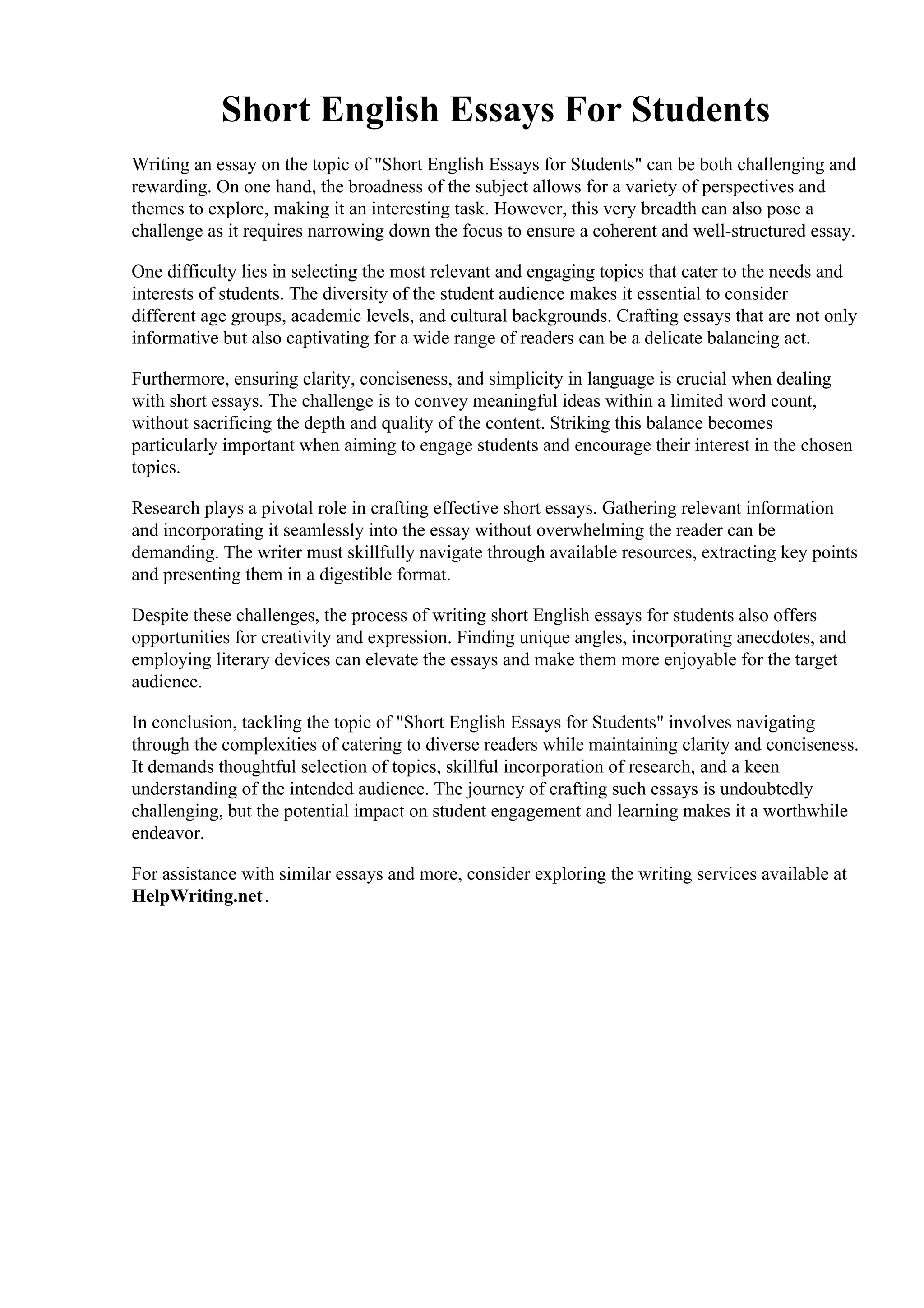 Short English Essays For Students.pdf