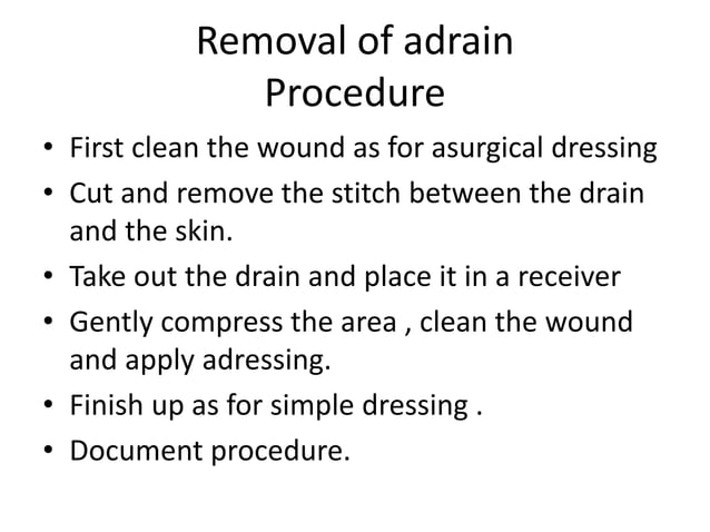 shortening and removal of drains.pptx