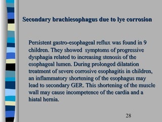 SECONDARY SHORT ESOPHAGUS DUE TO PROLONGED REFLUX | PPT