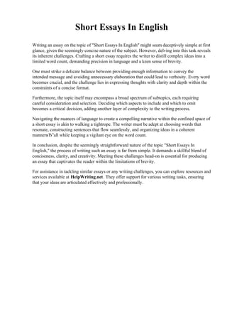 Short Essays In English.pdf