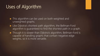 Shortest path algorithm | PPTX