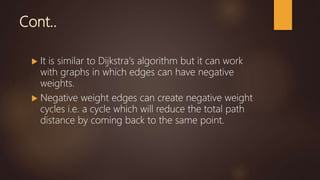 Shortest path algorithm | PPTX