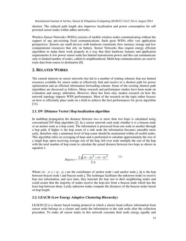 Shortest Path Algorithm For Data Transmission In Wireless Ad Hoc Sensor Networks Pdf