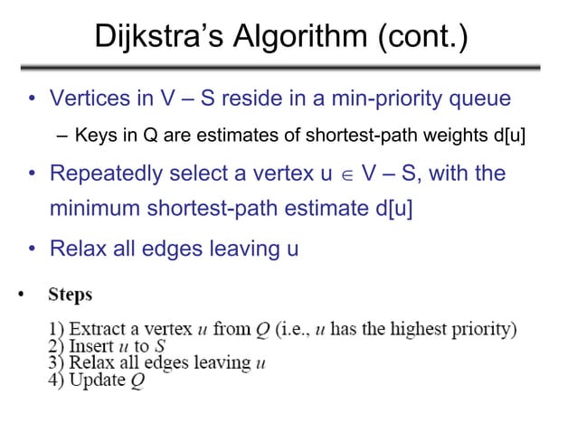 Shortest path algorithms | PPT Shortest path algorithms | PPT