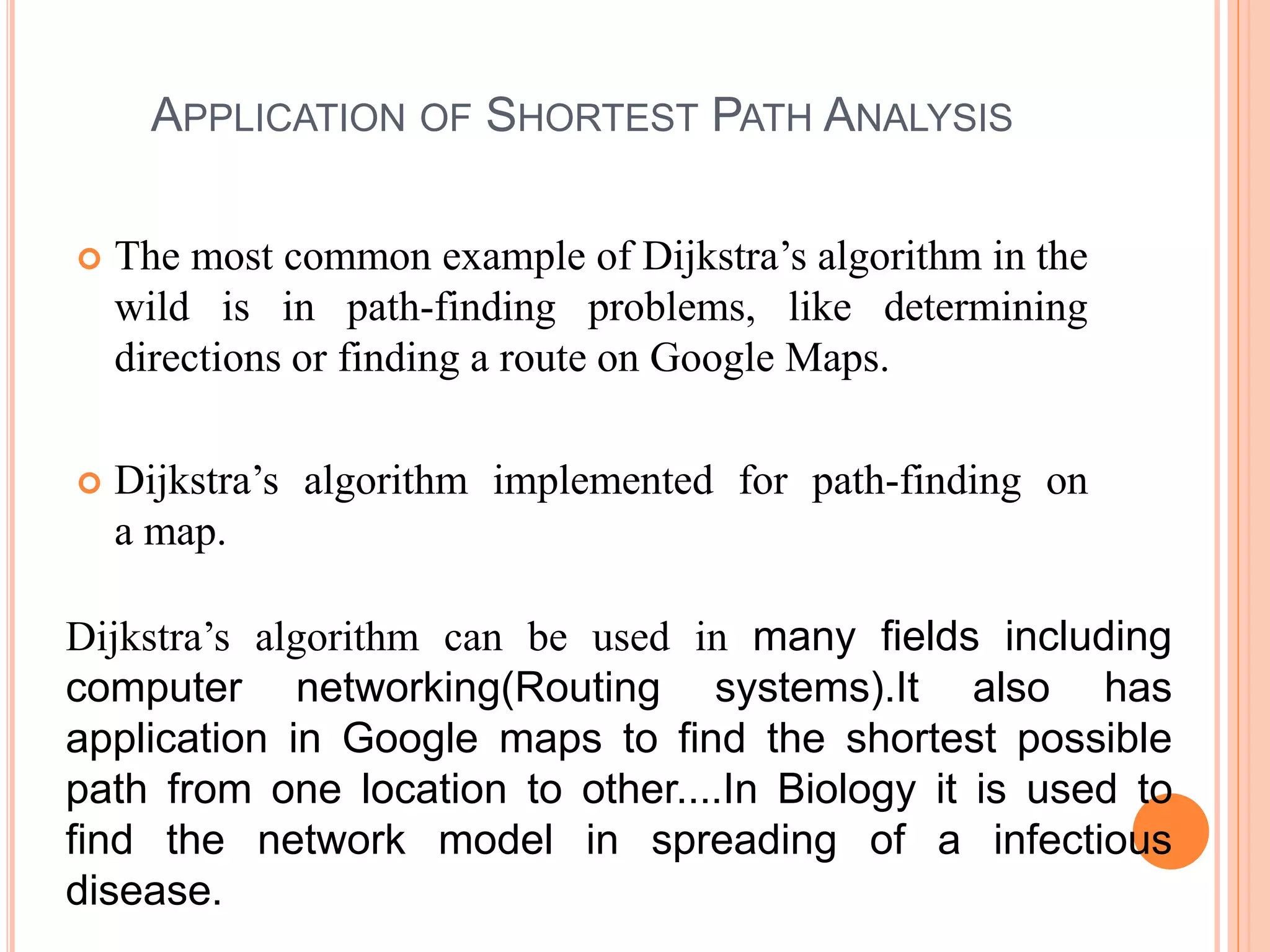 Shortest path analysis | PPTX