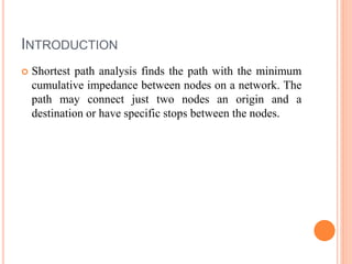 Shortest path analysis | PPTX