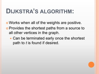Shortest path problem | PPTX