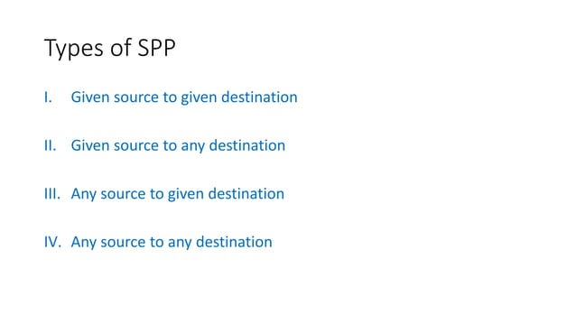 Shortest path problem | PPT