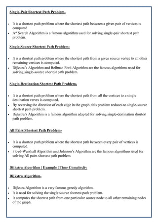 Shortest Path Problem.docx | Computing | Technology & Computing