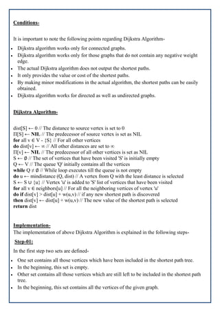 Shortest Path Problem.docx | Computing | Technology & Computing