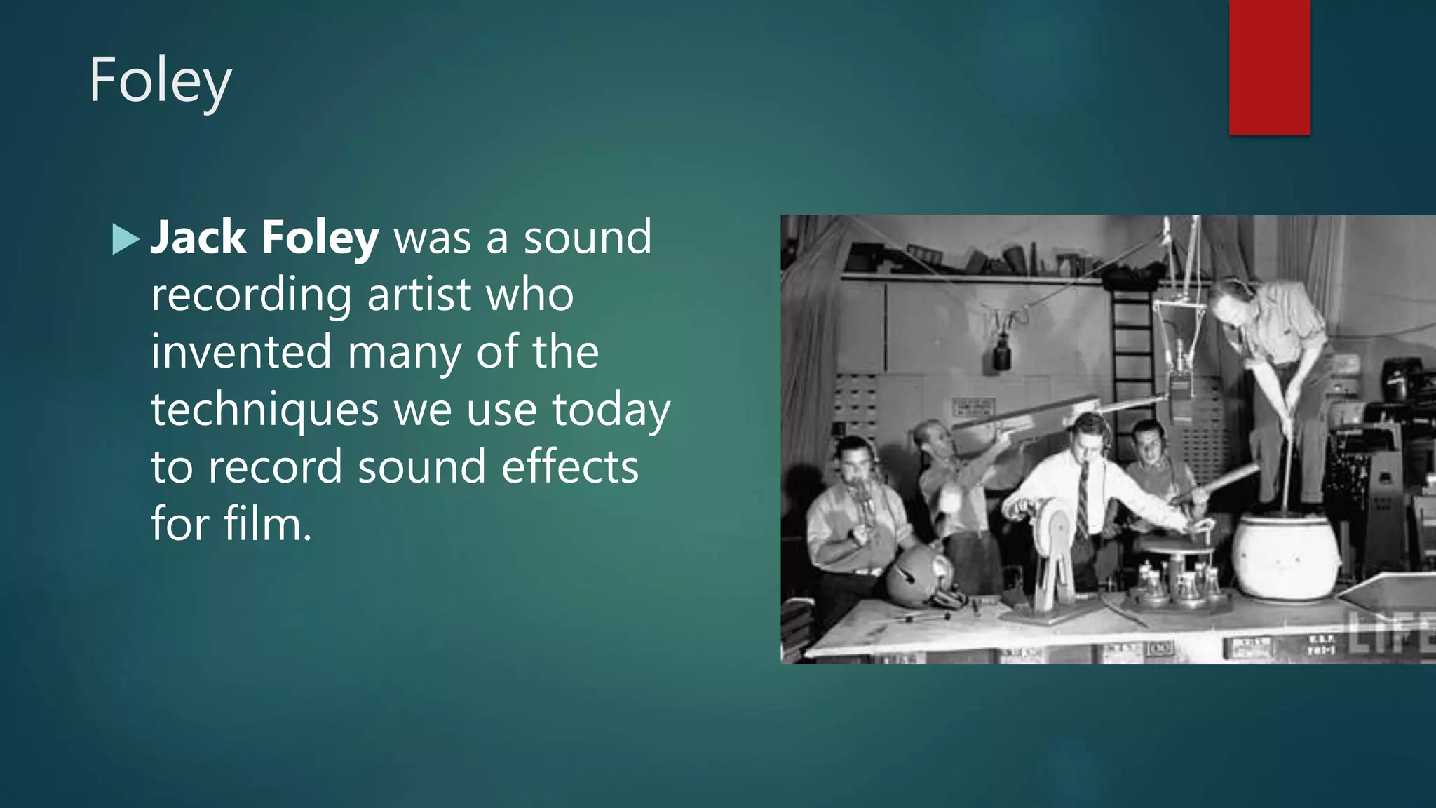 Short film - Basic Sound Design | PPTX