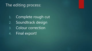 Short film - Basic Sound Design | PPTX